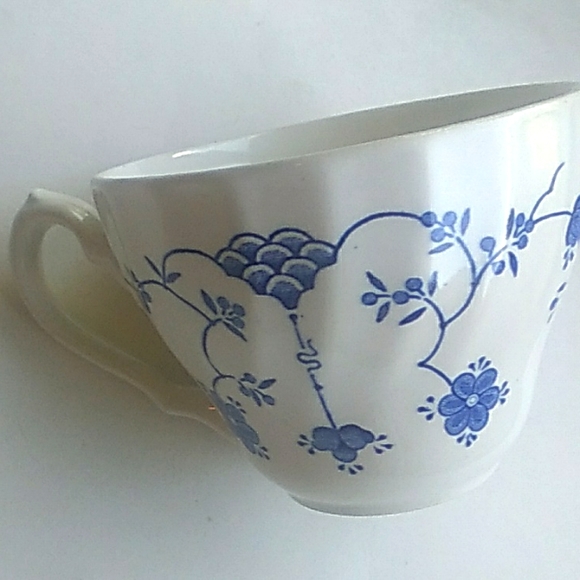 England | Kitchen | Blue And White Floral Teacup | Poshmark